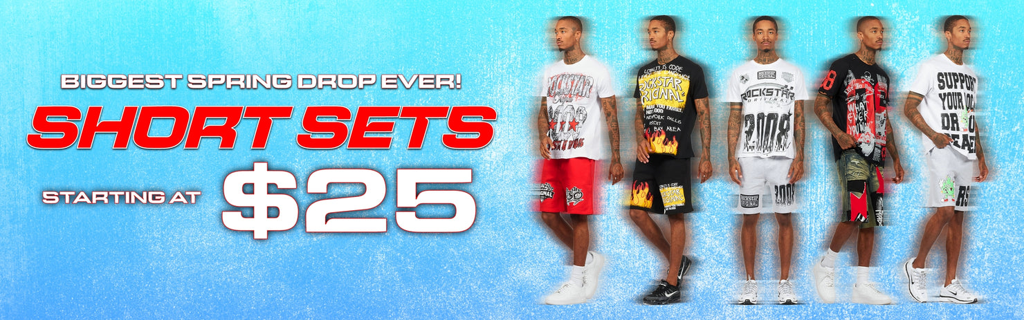 Shop Men’s Short Sets: Designer 2-Pc Short Sets For Men– Rockstar Original