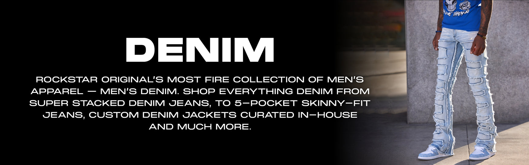 Streetwear Denim Clothes For Men: Men’s Rockstar Jeans– Rockstar Original