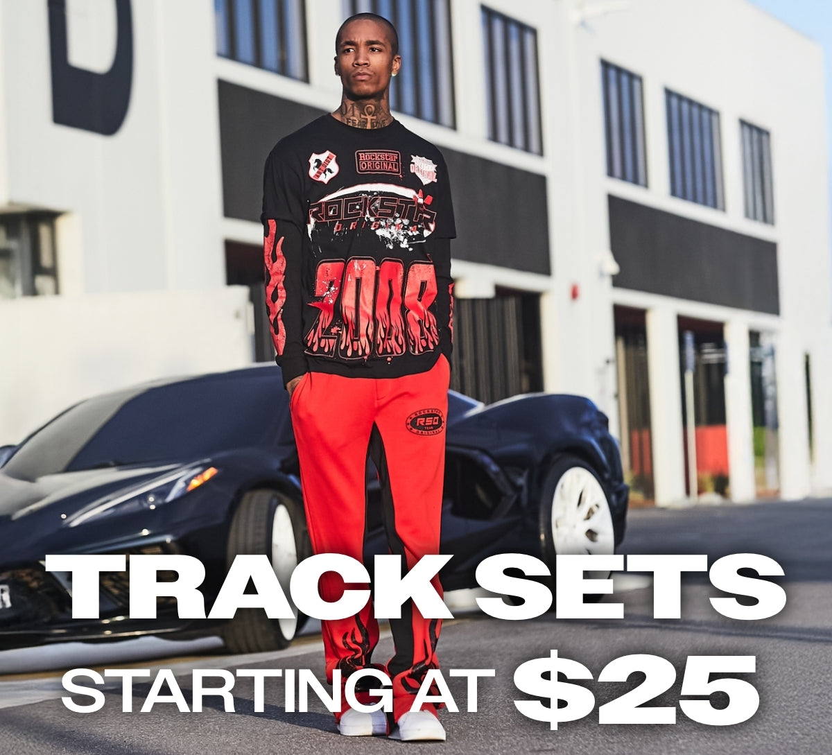 SHOP Men's Short Sleeve Tracksuit Sets | Streetwear for Men– Rockstar ...