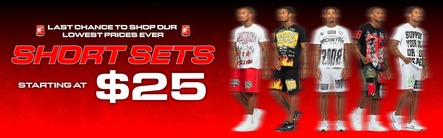 Shop Men’s Short Sets: Designer 2-Pc Short Sets For Men– Rockstar Original