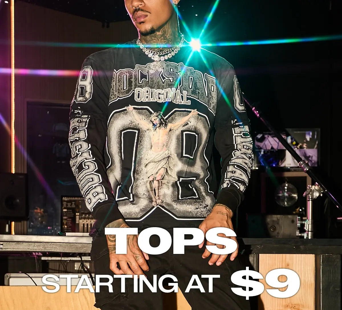 Men's Designer Tops: Men's Fashion Tops Rockstar T Shirts & Sweaters ...